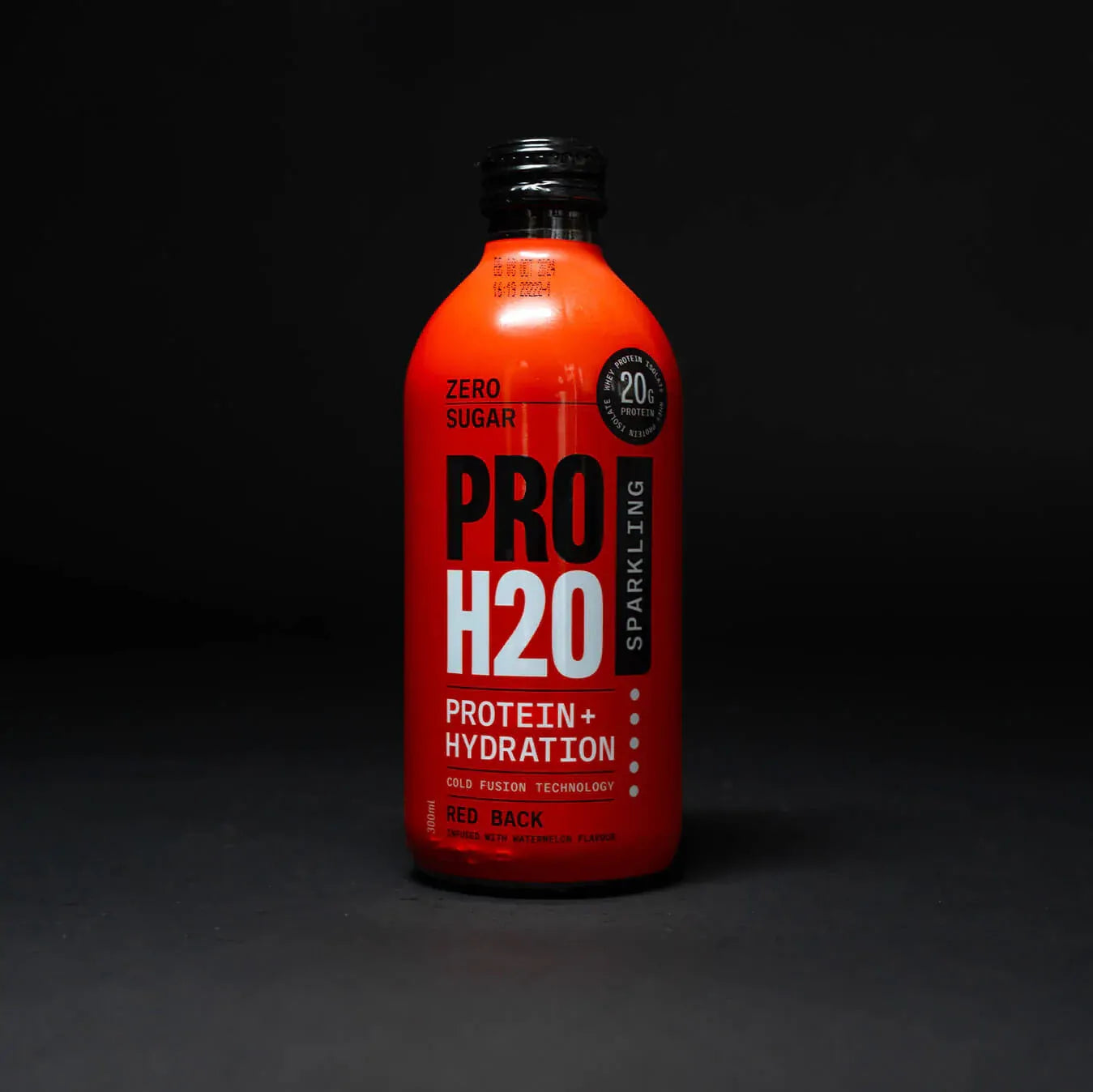 PRO,H20 Sparkling Water 20g Protein Hydration Drink Zero Sugar - Red Back