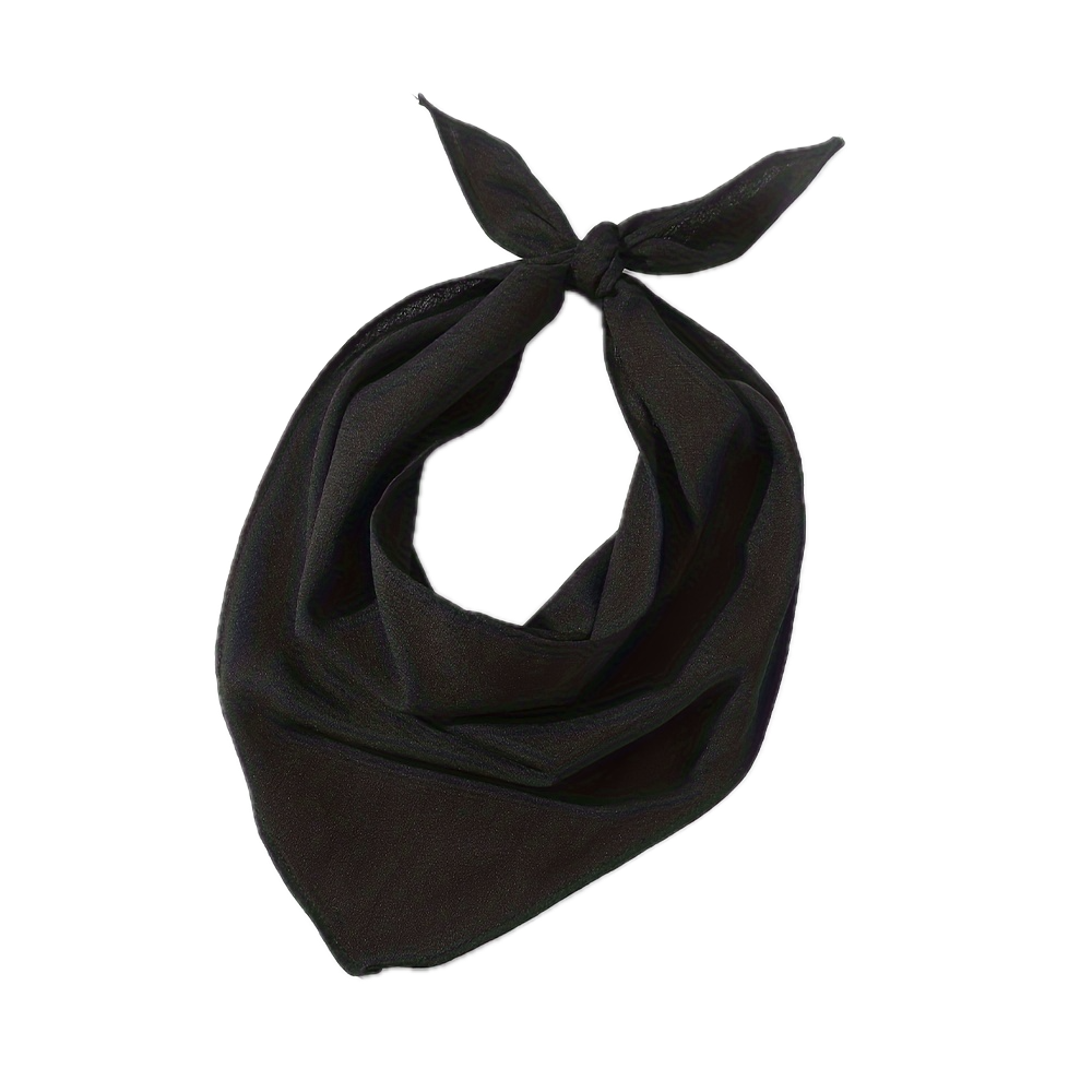 15x Black Plain Bandana Bulk Pack - 100% Cotton Head Wrap/Durag/Scarf ...