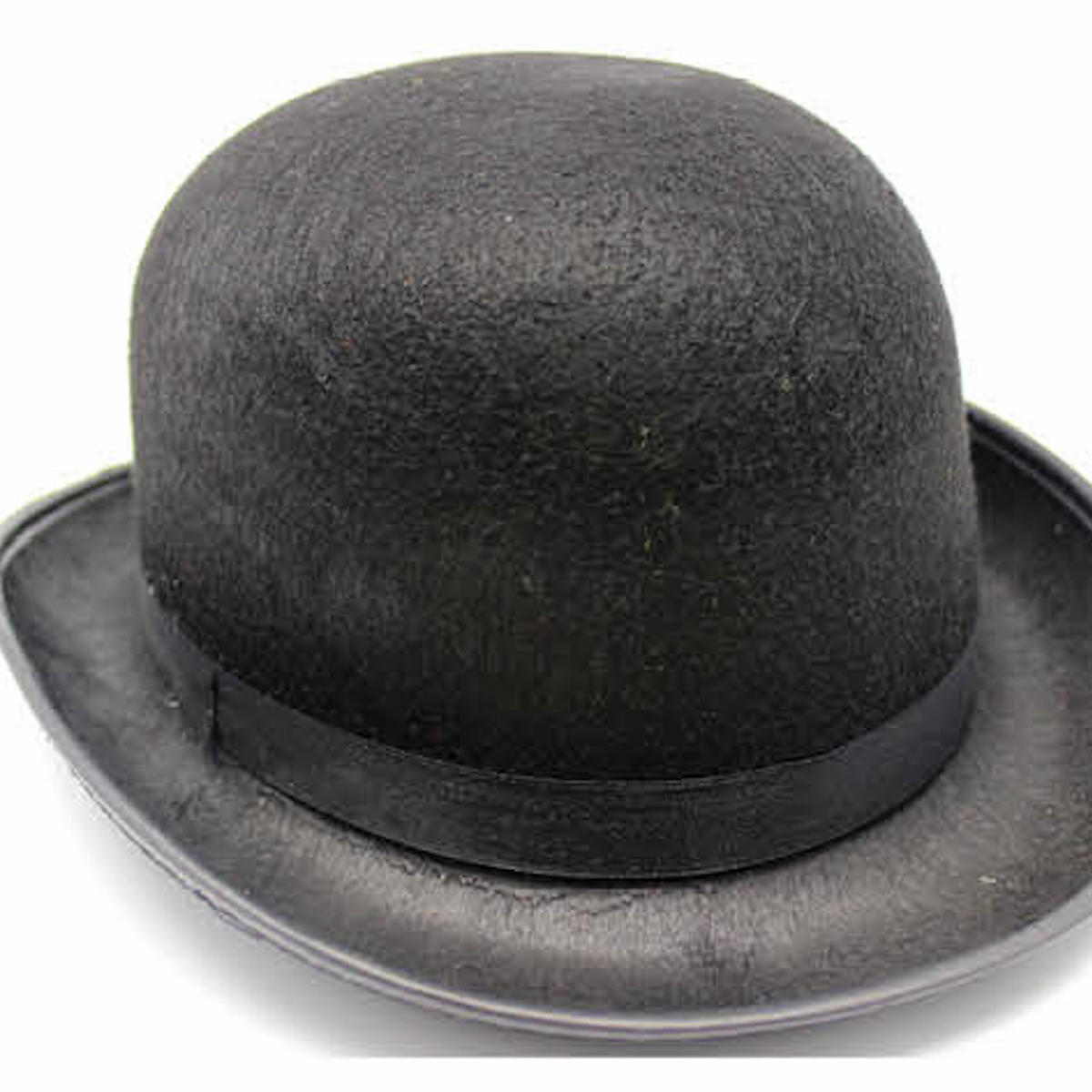 Black Bowler Hat - Vintage Derby Felt Costume for Dance/Fancy Dress ...