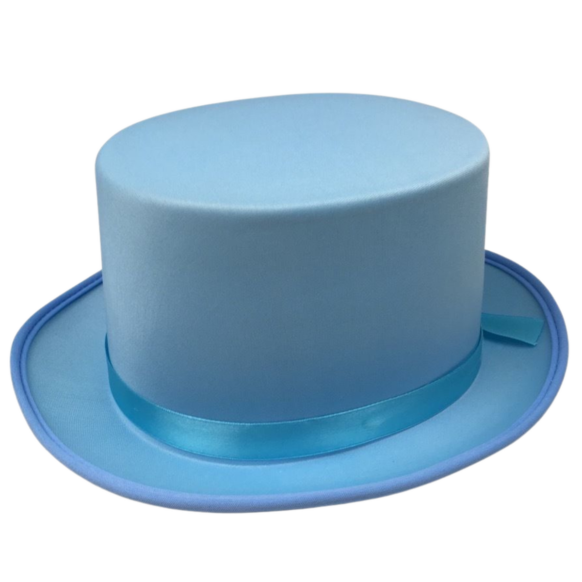 Sky Blue Satin Top Hat - Dance Costume/Fancy Dress Party – Boutique ...