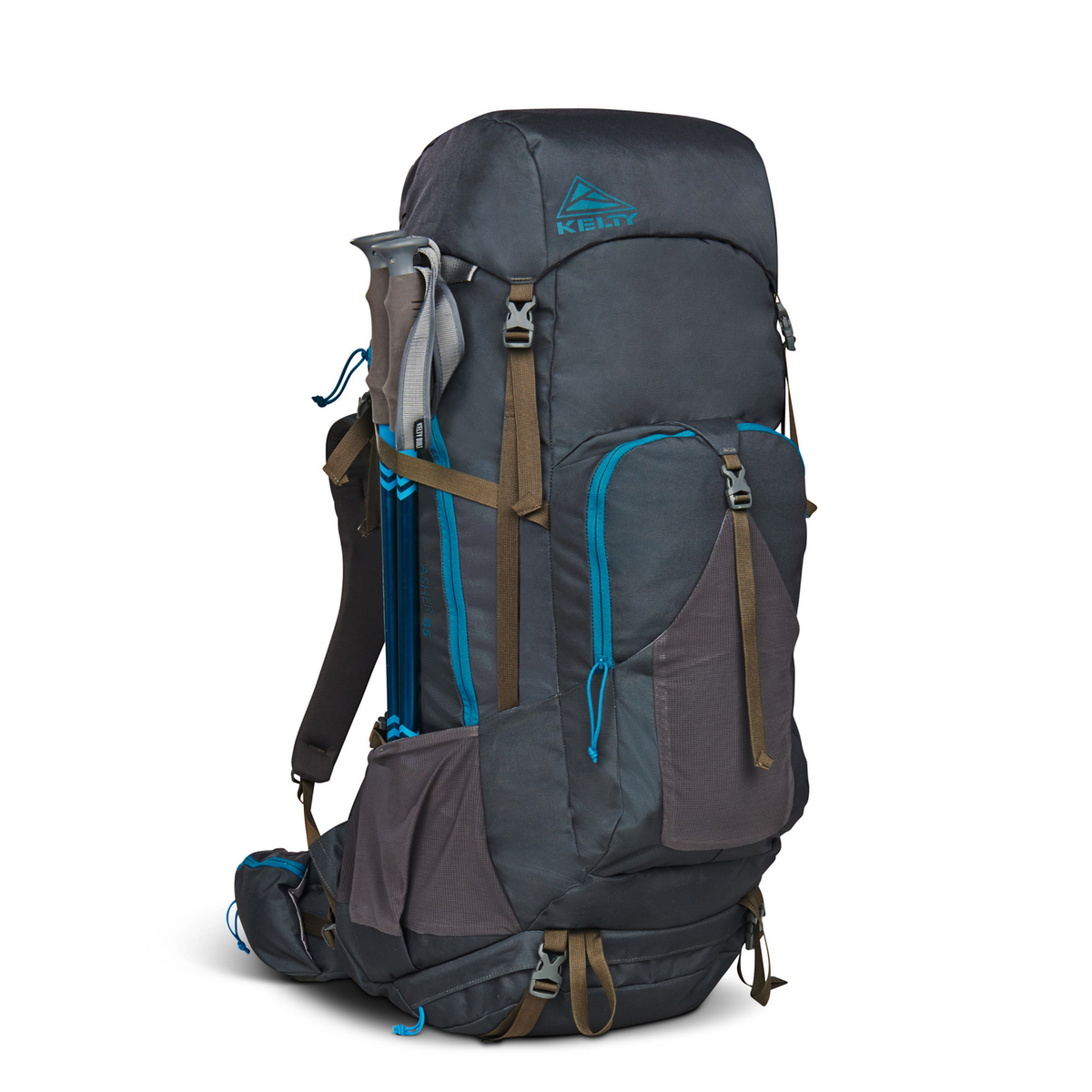 KELTY Asher 85L Backpack Bag Travel Hiking Camping Pack - Beluga/Stormy ...