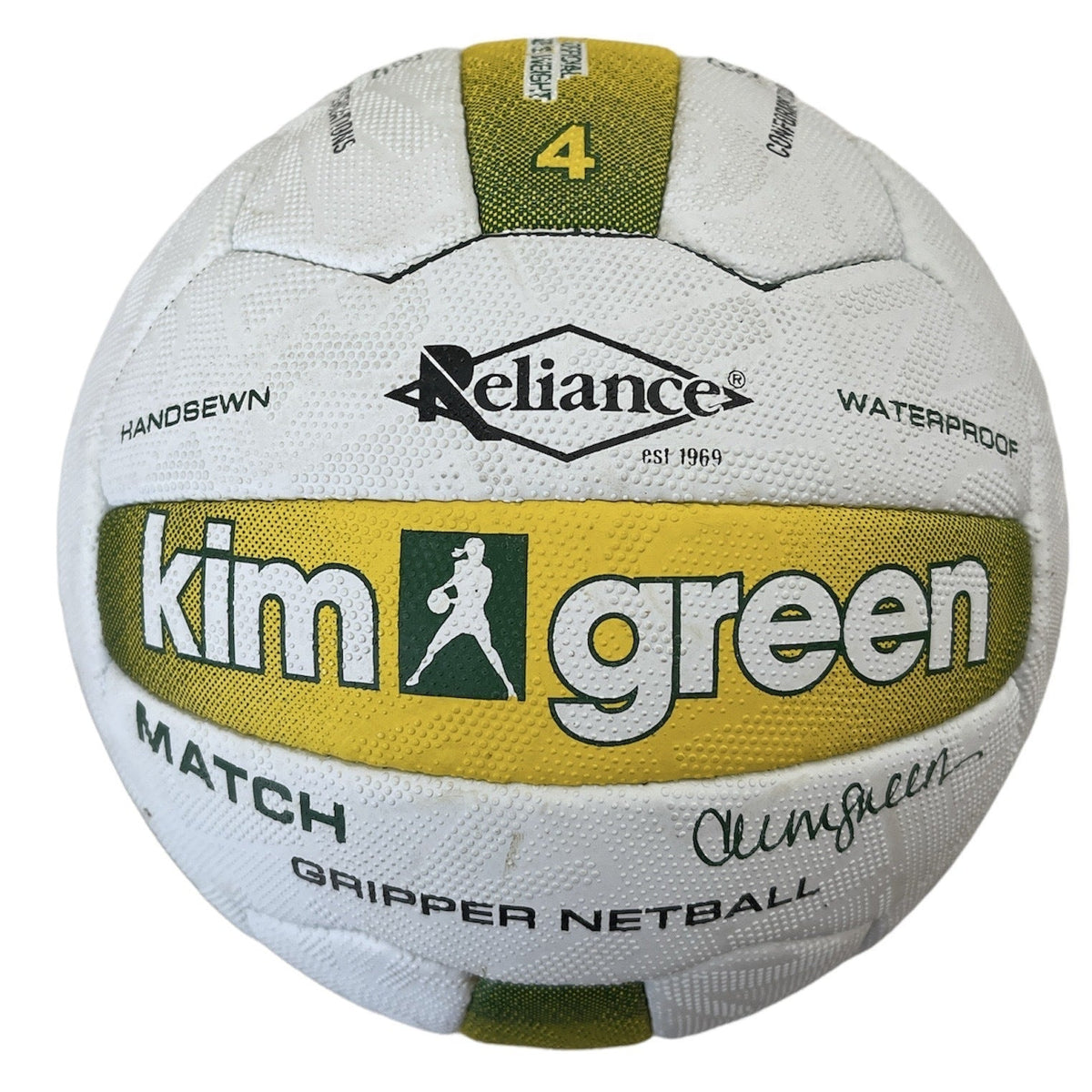 Kim Green Match Gripper Netball Hand Sewn Waterproof Net Ball Official ...
