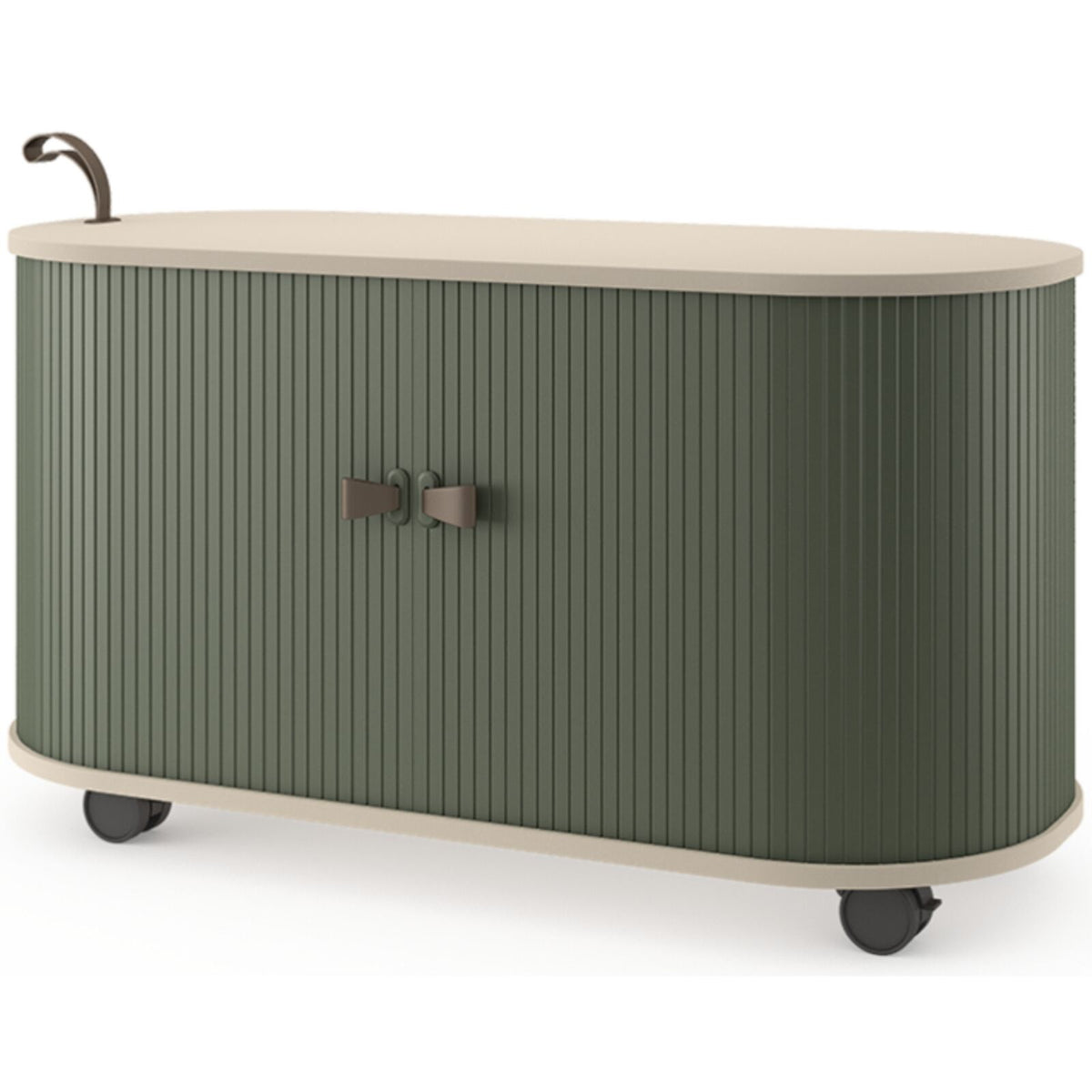 UFOU Mobile Roller Shutter Cabinet - Storage with Adjustable Shelves ...