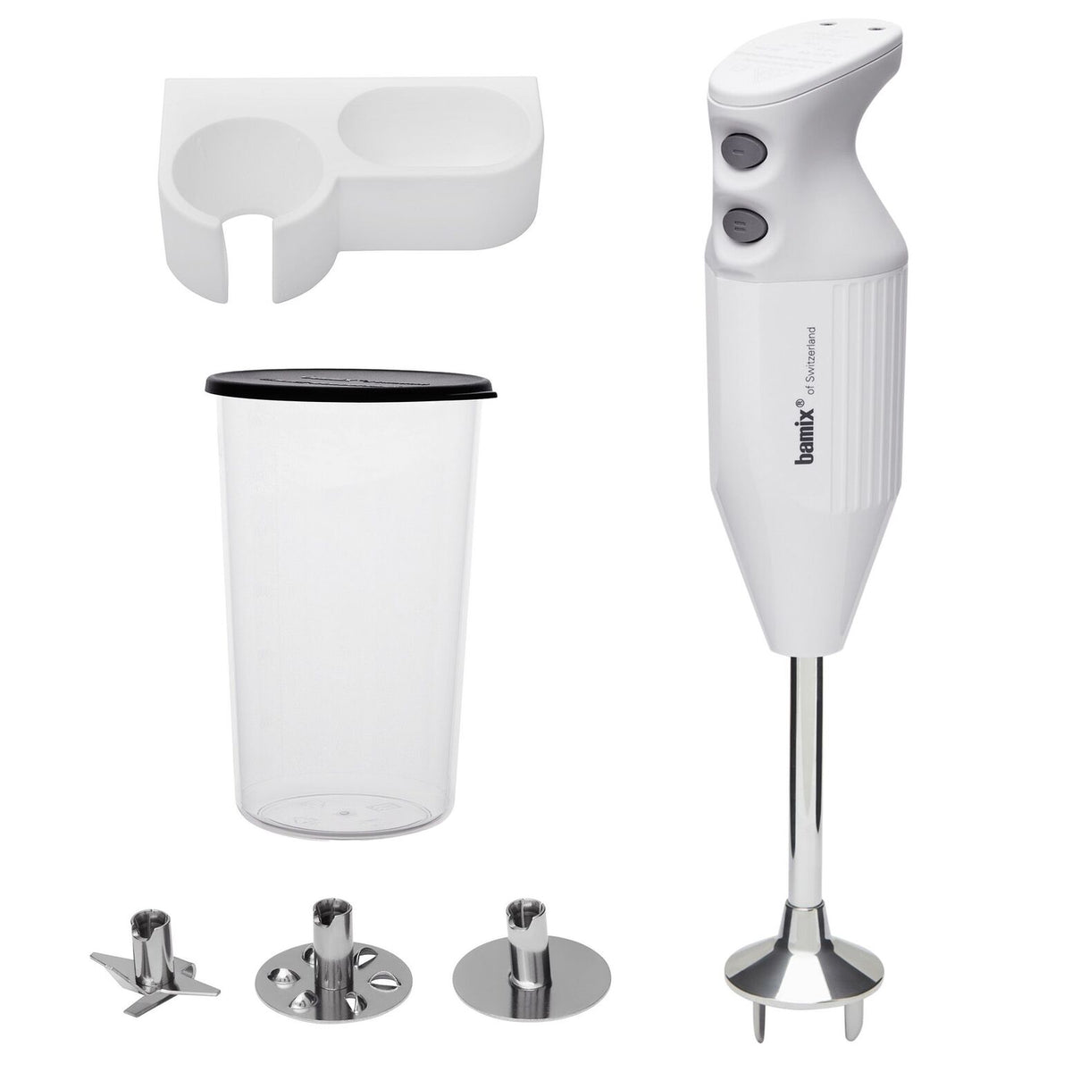 Bamix Mono Immersion Stick Mixer Blender 140W in White (Swiss Made ...