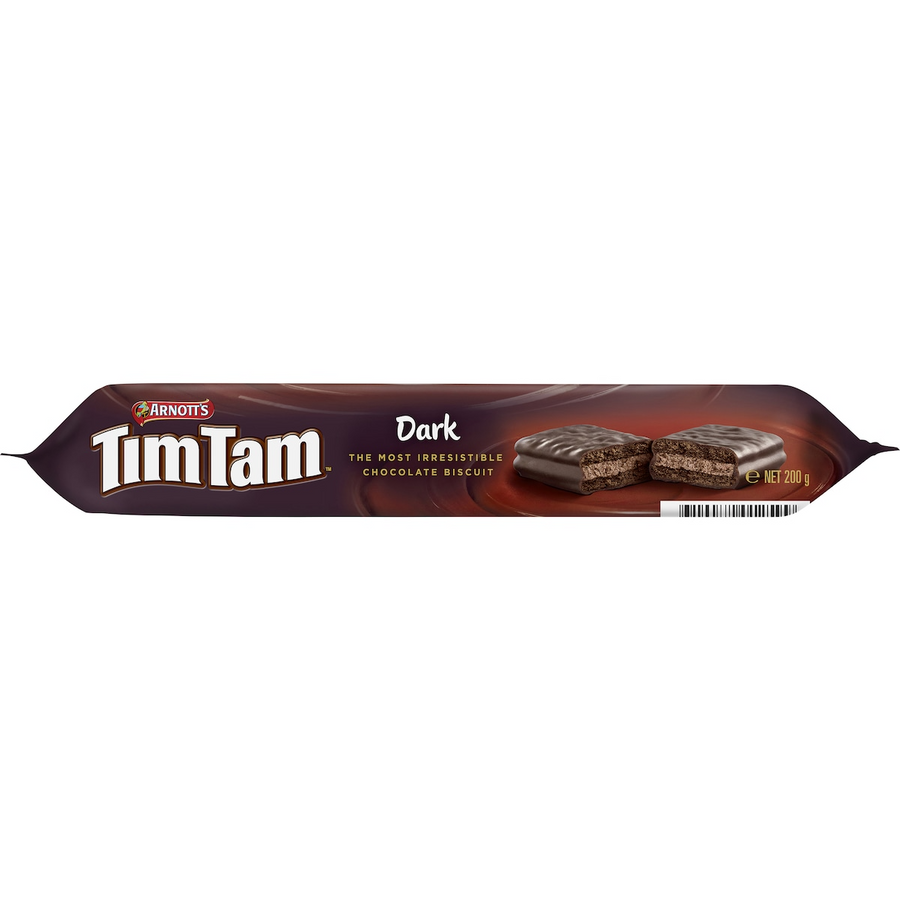 12x Arnott's Tim Tam Dark Chocolate Biscuits 200g Bulk Pack (Fresh ...