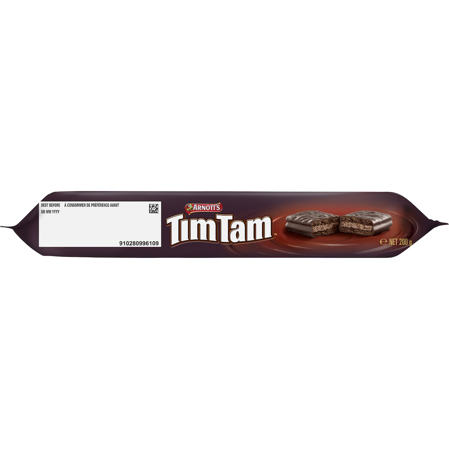 12x Arnott's Tim Tam Dark Chocolate Biscuits 200g Bulk Pack (Fresh ...