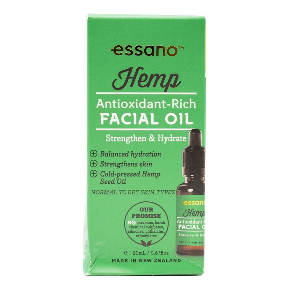Essano 20ml Hemp Facial Oil - Antioxidant Rich (Made in New Zealand ...