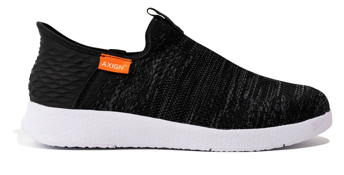 Axign Slipstream Orthotic Shoes - Charcoal (Lightweight Slip-On ...