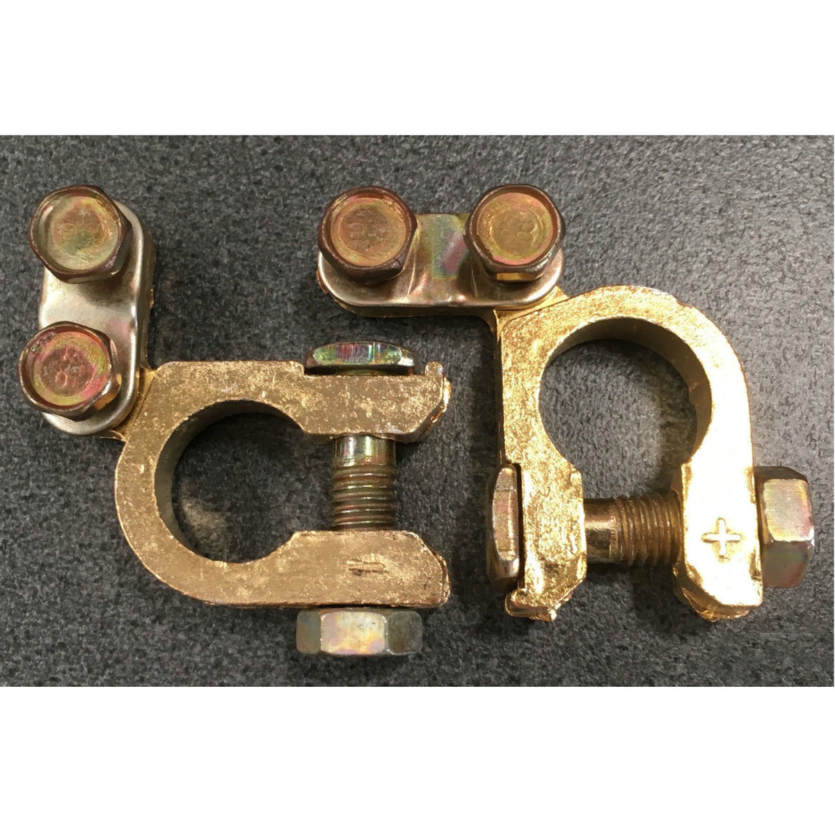 2pcs Brass Battery Terminal Clamp Replacement Clips - Auto Car ...