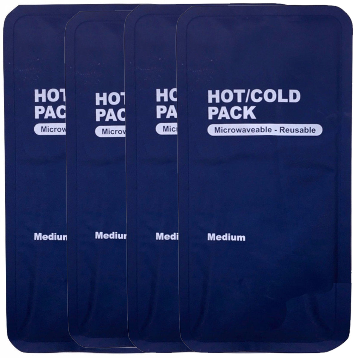 4x HOT COLD PACK First Aid Reusable Ice Heat Gel Packs Microwaveable ...