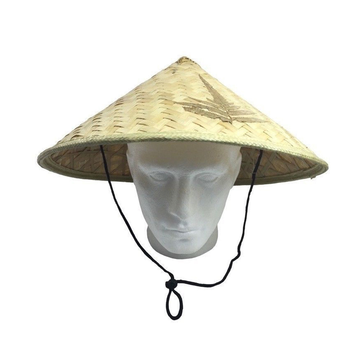 Deluxe VIETNAMESE HAT - Traditional Asian Bamboo Sun Cap for Halloween ...