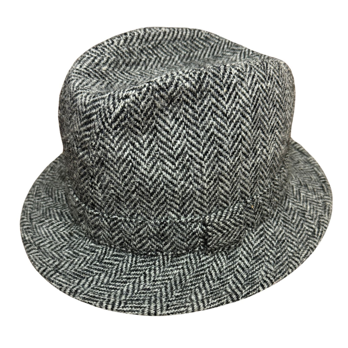 Harris Tweed Failsworth Elgin Made in Britain Trilby Hat Herringbone in ...