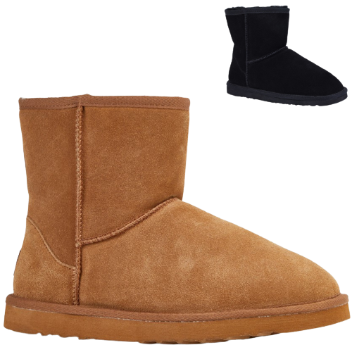 GROSBY Jackaroo Mens UGG Boots Genuine Sheepskin Suede Leather Short ...