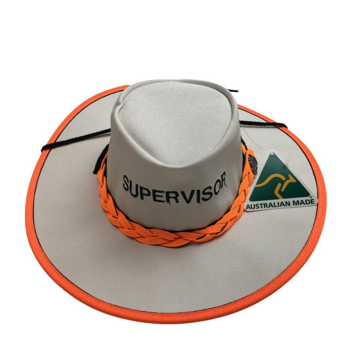Jacaru Hi Vis Safety Supervisor Hat - UV Protection & Water Resistant ...
