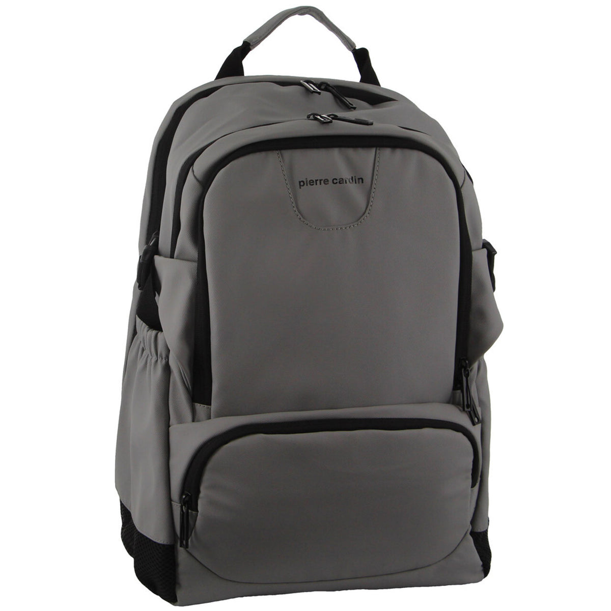 Pierre Cardin Mens Travel & Business Backpack Bag - Grey (Built-in USB ...