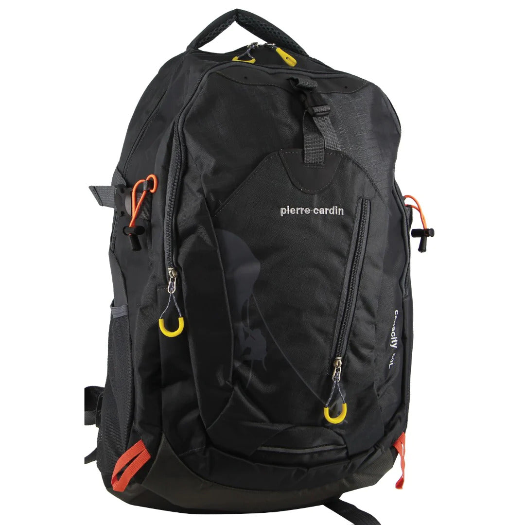 Pierre Cardin Mens Nylon Travel & Sport Medium Backpack Bag - Grey ...