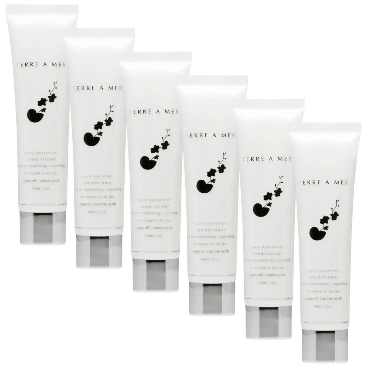 6x Terre A Mer Pure Hydration Amino Acid/Argan Conditioner - 60ml ...