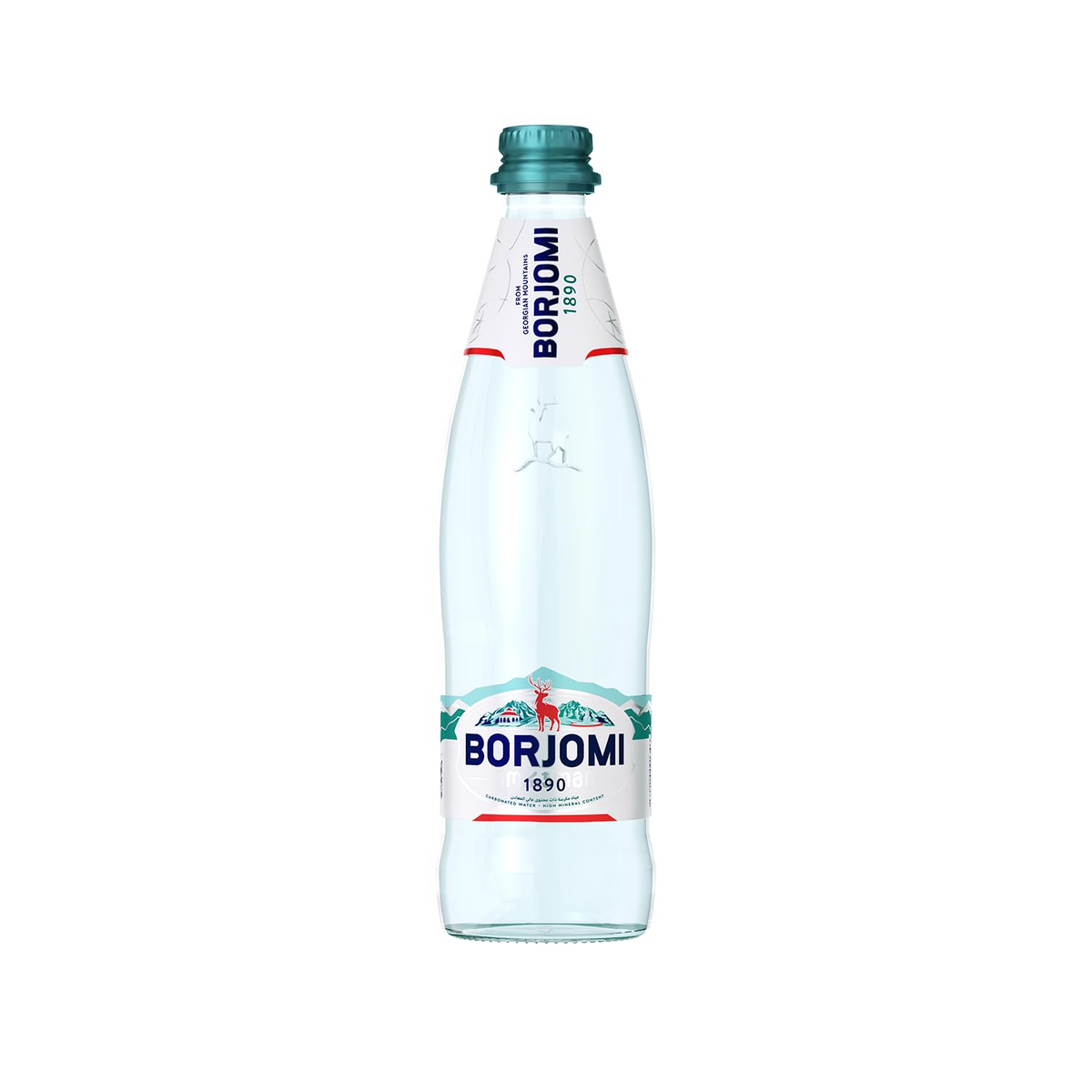 Borjomi Naturally Carbonated Sparkling Mineral Water Glass Bottle ...