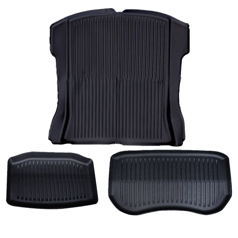 2023 Tesla Model 3 Boot Trunk Liner Mat Set - 3pcs Front Rear and ...